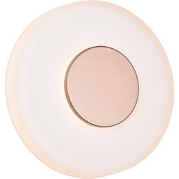Trio Leuchten LED Wandleuchte &raquo;CELESTE, LED Wandlampe aus Metall und Glas &Oslash; 22cm, 10W 1100 Lumen&laquo; LED-Board 1 Stk. Warmwei&szlig; 3-Stufen dimmbar &uuml;ber 