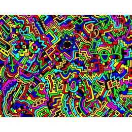 papermoon Fototapete &raquo;Bunte Zusammenfassungen&laquo; bunt Vlies B/L: 3m x 2,2m, Rollen: 1