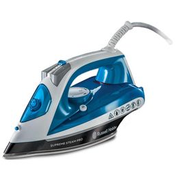 Russell Hobbs Dampfb&uuml;geleisen &raquo;Supreme Steam Pro 23971-56&laquo; 2600 W mit antihaftversiegelter Keramik-B&uuml;gelsohle blau Einheitsgr&ouml;&szlig;e Dampfb&uuml;geleisen