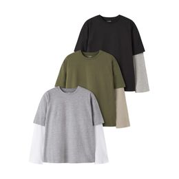 TWO SOON 3er-Pack T-Shirt in Winter Moss1 | Gr.: 158/164