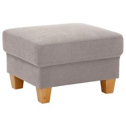 OTTO home Polsterhocker &raquo;Conville&laquo; Passend zur Servie "Conville", mit Federkern grau 100% Polyester B/H/T: 63cm x 48cm x 74cm, Luxus-Microfaser 