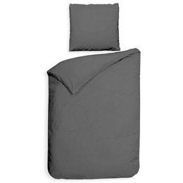 Bettw&auml;sche &raquo;Punto&laquo; 2 Stk. gepunktet, 100% Baumwolle ab 135x200 cm. schwarz Mako-Satin, Obermaterial: 100% Baumwolle B/L: 155cm x 220cm, 1 Stk., 1 Stk.