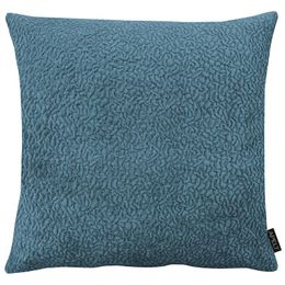 Apelt Dekokissen &raquo;Toulouse&laquo; Chenille mit 3D-Effekt blau Polyester B/L: 46cm x 46cm, 1 Stk.