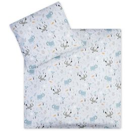 Julius Z&ouml;llner Kinderbettw&auml;sche &raquo;Smart friends&laquo; 2 Stk. bunt Jersey, Obermaterial: 100% Baumwolle B/L: 80cm x 80cm, 1 Stk., 1 Stk., Jersey, B/L: 35cm x 40cm, 2 Stk.