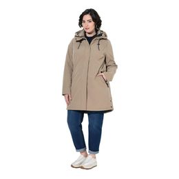 Ulla Popken Funktionsjacke in mocha | Gr.: 46-48