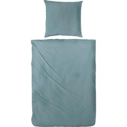 Primera Bettw&auml;sche &raquo;Uni Baumwolle&laquo; 2 Stk. im modernen Uni-Look grau Renforc&eacute;, Obermaterial: 100% Baumwolle B/L: 155cm x 220cm, 1 Stk., 1 Stk., Renforc&eacute;, B/L: 
