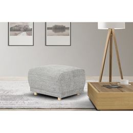 OTTO home Polsterhocker &raquo;LEMPS mit Wellenunterfederung, Ma&szlig;e B/T/H: 70/63/45 cm&laquo; passend zur Serie, in hochwertiger Verarbeitung beige 100% Polyester 