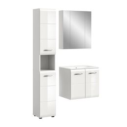 Welltime Badezimmer-Set Set, 4 Stk. tlg. Holzwerkstoff, MDF B/H/T: 105cmcm x 185cmcm x 46cmcm