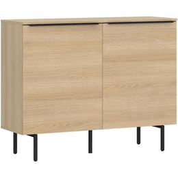 Tom Tailor HOME Kommode Sideboard mit 2 T&uuml;ren, Softclose,viel Stauraum mit Farbkick Holzwerkstoff, Melamin, Spanplatte B/H/T: 110cm x 89cm x 42cm, 