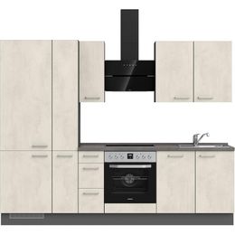 Nobilia K&uuml;chenzeile &raquo;"Riva II", NEU: individuell anpassbar mit gratis Profi-Beratung&laquo; vormontiert, Breite 270 cm, Ausrichtung w&auml;hlbar, wahlw. mit E-