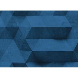 Livingwalls living walls Fototapete &raquo;Designwalls Concrete Surface 2&laquo; glatt Vlies, Wand, Schr&auml;ge, Decke blau Vlies B/L: 3,5m x 2,55m