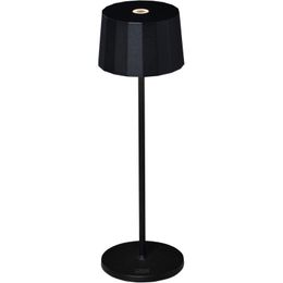 Konstsmide LED Tischleuchte &raquo;Positano&laquo; LED-Modul 2 Stk. Warmwei&szlig; Positano LED USB-Tischleuchte, dimmbar schwarz &Oslash; 11cm H: 35cm, 2 Stk.