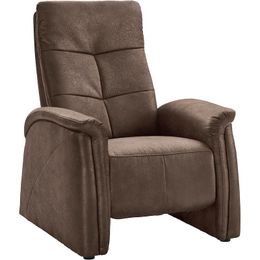 exxpo - sofa fashion Sessel &raquo;Tivoli, Hochlehnsessel, Relaxsessel, Kinosessel, bequem&laquo; mit Relaxfunktion, schmale Armlehnen braun Softlux -Kunstleder;