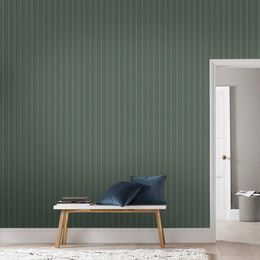 SUPERFRESCO EASY Vliestapete &raquo;Camille Grun 10mx52cm&laquo; abstrakt glatt Camille 1000x52cm gr&uuml;n Vlies B/L: 0,52m x 10m, Rollen: 1