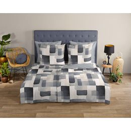 Good Morning Wendebettw&auml;sche &raquo;Aiden&laquo; 2 100% Baumwolle, Renforc&eacute;, Rei&szlig;verschluss, Wendeoptik, Modern grau Renforc&eacute;, Obermaterial: 100% Baumwolle B/L: 