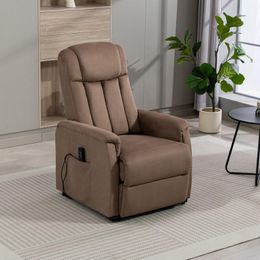 Duo Collection TV-Sessel &raquo;Delphi mit elektrischer Aufstehhilfe&laquo; Relaxfunktion und Taschenfederkern mit Stahlwellenunterfederung braun edle Struktur-Mikrofaser in 