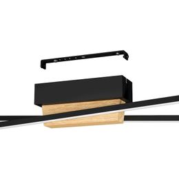 Eglo Deckenleuchte &raquo;PANAGRIA Deckenlampe, Alu, Stahl, Holz und Kunststoff, IP20, Lampe&laquo; LED-Modul 1 Stk. Warmwei&szlig; Wand-/Deckenleuchte, L93,5 x B7,5 x 