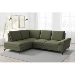 Sit & More sit&more Ecksofa &raquo;Chelsea L-Form, B: 264 cm, mit Armteil-& Sitztiefenverstellung&laquo; optional Schlaffunktion und Bettkasten 100% Polyester B/H/T: 249cm x