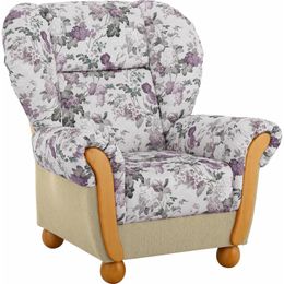 Home Affaire Sessel &raquo;Milano, bequemer Ohrensessel im Landhaus-Stil, Breite 99cm&laquo; Hochlehnsessel beige Chenille (70% Polyacryl, 30% Polyester);Chenille