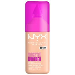 Nyx Cosmetics Nyx Professional Makeup Unisex NYX PROFESSIONAL MAKEUP Foundation &raquo;MAKE 'EM WONDER FOUNDATION&laquo; perfekter No-Makeup-Makeup-Look bis zum Full Glam beige
