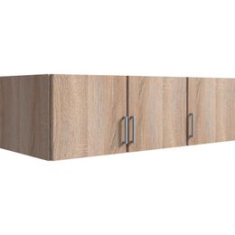 wimex Schrankaufsatz &raquo;Click&laquo; braun Kunststoff B/H/T: 135cm x 42cm x 56cm, Aufsatz, 3-t&uuml;rig