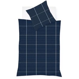 Fleuresse Bettw&auml;sche &raquo;Lech 4311&laquo; 2 Stk. Edelflanell, Baumwolle, in Gr. 135x200, 155x220, 200x200cm blau Flanell, Obermaterial: 100% Baumwolle B/L: 