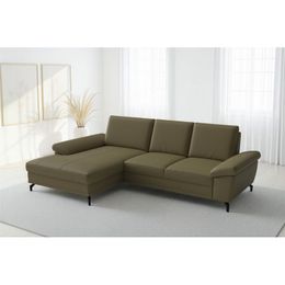 Sit & More sit&more Ecksofa &raquo;Chelsea L-Form, B: 264 cm, Leder, inkl. Sitztiefen-&Armteilverstellung&laquo; optional mit Schlaffunktion und Bettkasten B/H/T: 264cm x 