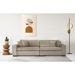 Home Affaire 2-Sitzer &raquo;Skara XXL&laquo; Lounge-Sofa XXL mit Federkern-Polsterung, in vielen Bezugsvarianten beige 100% Polyester B/H/T: 280cm x 86cm x 130cm