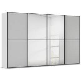 Rauch Schwebet&uuml;renschrank &raquo;Kleiderschrank Schrank Garderobe Schlafzimmerschrank SCALE-DUO&laquo; edle zweigeteilte T&uuml;ren, Spiegel und 3 Zierleisten MADE IN 