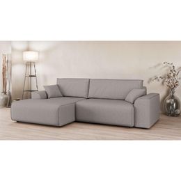 Home Affaire Ecksofa &raquo;Santenay mit Bettfunktion und Bettkasten, Ma&szlig;e: B/T/H 266/164/90 cm&laquo; L-Form mit Wellenfederung, Schlaffl&auml;che: 140x213 cm, auch 