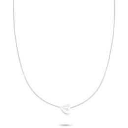 Tamaris Damen Kette mit Anh&auml;nger &raquo;Organic Heart, Herz&laquo; Edelstahl, L: 45 B: 1,28mm