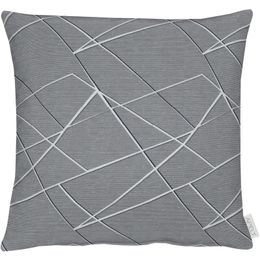 Apelt Dekokissen &raquo;Vio&laquo; Kissenh&uuml;lle ohne F&uuml;llung, 1 St&uuml;ck grau Leinen, Polyester B/L: 46cm x 46cm, 1 Stk.