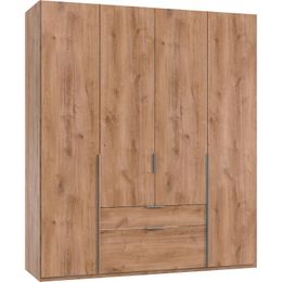 wimex Kleiderschrank &raquo;New York&laquo; wahlweise 208 oder 236cm hoch braun B/H/T: 180cm x 208cm x 58cm, Schubladen: 2 Stk. T&uuml;ren: 4 Stk.