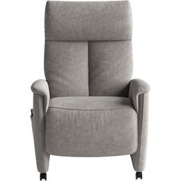Sit & More sit&more TV-Sessel &raquo;Cremona Comfort&laquo; wahlweise manuell oder elektrischer Funktion mit Akku grau 100% Polyester Microfaser, Ergonomie XL,mit 
