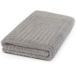 Ross Duschtuch &raquo;CARRE&laquo; 100% Baumwolle, Rippenstruktur, gro&szlig;e Farbauswahl grau Frottier, Frottier B/L: 70cmx140cm, 1 Stk., Frottier