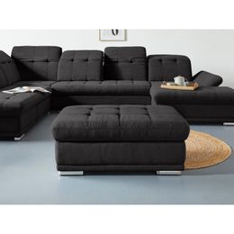 COTTA Hocker &raquo;Holiday&laquo; 1 Stk. tlg. schwarz 100% Polyester B/H/T: 112cm x 46cm x 72cm, Struktur fein