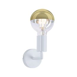 Paulmann Wandleuchte &raquo;Ravi IP44 max 1x60W 230V Metall&laquo; E27 1 Stk. E27 wei&szlig; H: 12,5cm, 1 Stk.