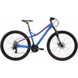 Bikestar Mountainbike 21 Gang Shimano RD-TY300 Schaltwerk Kettenschaltung f&uuml;r Damen und Herren, Kettenschaltung blau 46cm, 29 Zoll (73,66cm) Mountainbike