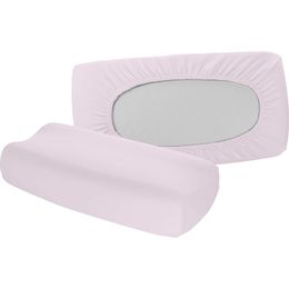 Fleuresse Kissenbezug &raquo;Vital comfort&laquo; Baumwolle-Elasthan Kissenbezug, 40x60 cm, Gummizug rosa Jersey, Obermaterial: 96% Baumwolle, 4% Elasthan (LYCRA 