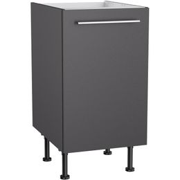 KOCHSTATION Sp&uuml;lenschrank &raquo;KS-Bern2&laquo; Breite 45 cm, 1 T&uuml;r grau Holzwerkstoff B/H/T: 45cm x 87cm x 58,4cm, T&uuml;ren: 1 Stk.