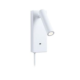 Paulmann LED Wandleuchte &raquo;Hulda 2,5W USBC 230V 3000K Metall&laquo; Warmwei&szlig; 3-step-dimmbar wei&szlig; 1, H: 18cm