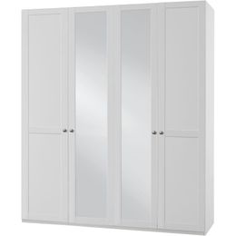 wimex Kleiderschrank &raquo;New York mit Spiegelt&uuml;ren&laquo; in 5 Breiten und 2 H&ouml;hen wei&szlig; B/H/T: 180cm x 208cm x 58cm