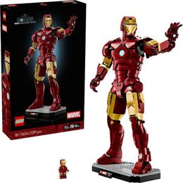 Lego Konstruktionsspielsteine &raquo;Iron Man Mark 3 Sammleredition (76344), Lego Super Heroes&laquo; Made in Europe Einheitsgr&ouml;&szlig;e Konstruktionsspielsteine