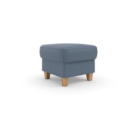 Home Affaire Polsterhocker &raquo;Palmera, B: 58 cm&laquo; mit Stauraum, Federkern blau Luxus-Microfaser (100% Polyester);Struktur (100% Polyester);Luxus-