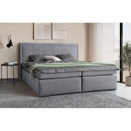 Collection AB Boxspringbett &raquo;30 Jahre Jubil&auml;ums-Modell Athena&laquo; in H2,H3 & H4, wahlweise mit LED-Leiste grau Holzwerkstoff, Spanplatte Struktur 