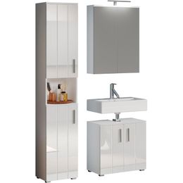 Welltime Badezimmer-Set &raquo;Prag&laquo; Set, 3 Stk. tlg. Holzwerkstoff B/H/T: 112cmcm x 192cmcm x 32cmcm