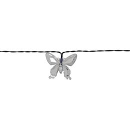 Parforce Traditional Hunting LED-Lichterkette &raquo;Papillon&laquo; 15 Stk.-flammig tranparente Schmetterlinge, 2,8 m, Akku, Vierfarb-Karton Dioden 15 Stk. Flammen 15 Stk., Gesamtl&auml;nge 2,8m
