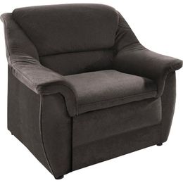DOMO collection Sessel &raquo;Lale, formsch&ouml;ner und komfortabler Sessel, tolle Armlehnen,&laquo; modern und zeitlos grau Struktur grob (85% Polyester, 15% 