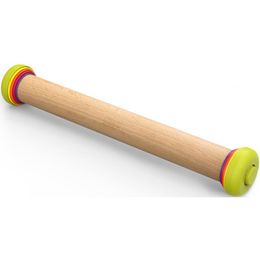 Joseph Joseph Teigroller &raquo;PrecisionPin&laquo; verstellbar braun Massivholz 42cm