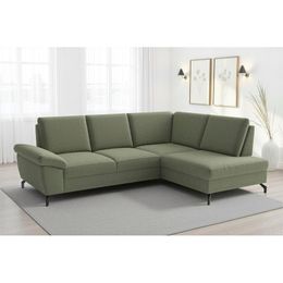 Sit & More sit&more Ecksofa &raquo;Chelsea L-Form, B: 264 cm, mit Armteil-& Sitztiefenverstellung&laquo; optional Schlaffunktion und Bettkasten 95% Polyester, 5% Polyamid B/